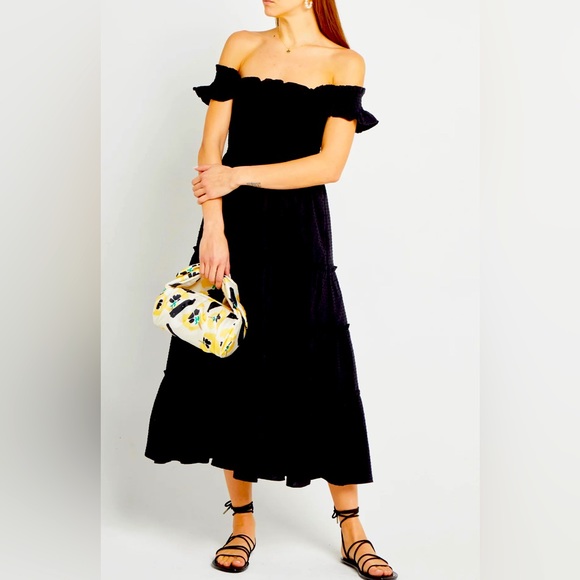 Max Studio | Dresses | Nwt Max Studio London Smocked Top Maxi Dress ...